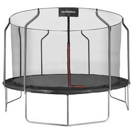 Hudora Kinder Gartentrampolin "First", B/L/T: 400cm x 260cm x 400cm, schwarz, Trampoline, 400 cm Durchmesser, inklusive Sicherheitsnetz