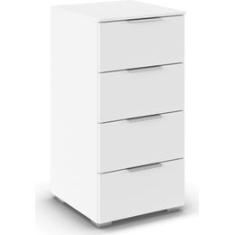 Schubkastenkommode Rauch, B:40cm H:81cm T:42cmalpinwei&szlig;, Holzwerkstoff, Sideboards, "Highboard Sideboard Schubladenkommode Kommode ASTANA"