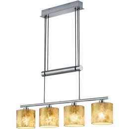 Trio LEUCHTEN LED Pendelleuchte "Garda", 4, gold, Leuchten, LED Hängelampe, LED Hängeleuchte, höhenverstellbar