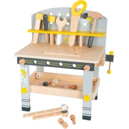 Small Foot Kinder Spielwerkbank "Werkbank kompakt Miniwob", bunt, Holz, B:45cm H:52cm T:28cm, Rollenspielzeug