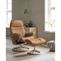 Relaxsessel stressless, B:83cm H:105cm T:74cm, braun, Leder BATICK: BATICK ist ein leicht korrigiertes, durchgef&auml;rbtes und genarbtes M&ouml;belleder, bei