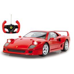 Jamara Kinder RC-Auto "Deluxe Cars, Ferrari F40, 1:14, rot, 27MHz", rot, B:15,2cm H:8,8cm T:32cm, Fernlenkfahrzeuge, mit LED-Licht