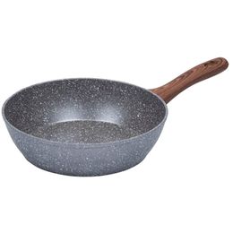Bratpfanne "Aquila, tiefe Schmorpfanne langlebig und spülmaschinenfest", Ø 26cm + Höhe 7,1cm, grau, RESTO KITCHENWARE, Pfannen, mit ergonomischem