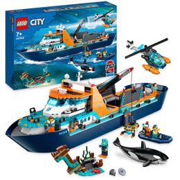 Lego Kinder Konstruktionsspielsteine "Arktis-Forschungsschiff (60368), Lego City", bunt, Kunststoff, Spielbausteine, Made in Europe