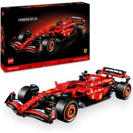Lego Kinder Konstruktionsspielsteine "Ferrari SF-24 F1 Rennauto (42207), Lego Technic", bunt, Kunststoff, Spielbausteine, Made in Europe