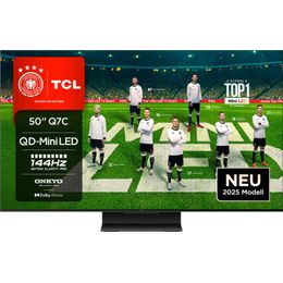 TCL Mini-LED-Fernseher "50Q7CX1", 50, schwarz, Fernseher, Dolby Atmos, Dolby Vision, Smart TV, Apple TV, 4K HDR