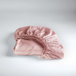 Spannbettlaken Cinderella, B:70cm L:200cm, pink, Satin, Obermaterial: 100% Baumwolle, Bettlaken, "Cinderella Sundays Satin, f&uuml;r Matratzen bis 25 cm