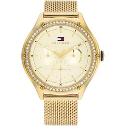 Tommy Hilfiger Damen Multifunktionsuhr "LEXI", gold, Armbanduhren, Quarzuhr, Armbanduhr, Damenuhr, Datum, Edelstahlarmband