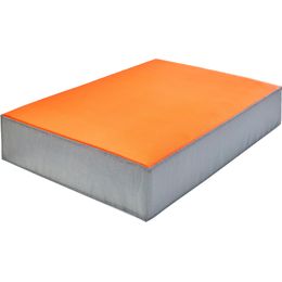 Kinder Weichbodenmatte "Hüpfpolster S, Plane Outdoor", B/H/L: 70cm x 17cm x 97cm, orange, HIPP-HOPP - DAS HÜPFPOLSTER, B:70cm H:17cm L:97cm,