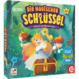 Game Factory Kinder Spiel "Die Magischen Schlüssel", bunt, Kunststoff, Pappe, B:29cm H:7,5cm T:29cm, Spiele