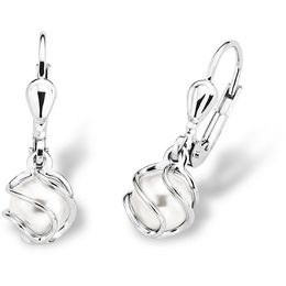 Amor Damen Paar Ohrh&auml;nger "2017167", 6mm, Perlen Silber 925 (Sterlingsilber), bunt, Perlen, Silber 925 (Sterlingsilber), Ohrringe, mit Wachsperle