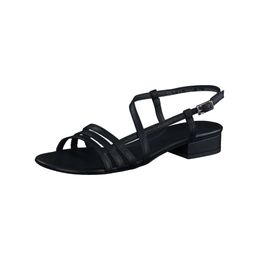 Paul Green Damen Riemchensandale "Paul Green Sandalen Lederimitat", Gr. 38,5, schwarz, Lederimitat, Schuhe