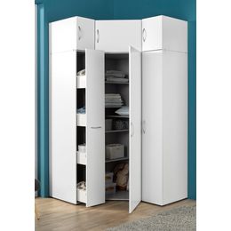 Eckschrank wimex, B:80cm H:185cm T:80cm, wei&szlig;, Schlafzimmer, Schr&auml;nke, "Multiraumkonzept", Schranksystem