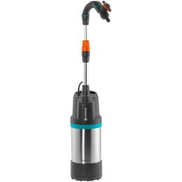 Regenfasspumpe Gardena, B:19cm H:43cm L:26cm, blau, Pumpen, "4700/2 inox automatic, 1766-20", 4700 l/h max. F&ouml;rdermenge