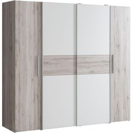 Drehtürenschrank FORTE, B:200,1cm H:190,5cm T:61,6cm, weiß, FSC-zertifizierter Holzwerkstoff, Schränke, "Kalixtus, OTTOs Choice, TOPSELLER, Made in