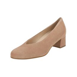 Hassia Damen Pumps "Hassia Pumps Veloursleder", Gr. 37,5hellbraun, Veloursleder, Schuhe