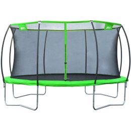 BEST Sporting Kinder Gartentrampolin "57123 Superstar 2.0", B/L/T: 426cm x 260cm x 426cm, grün, Trampoline, mit Netz