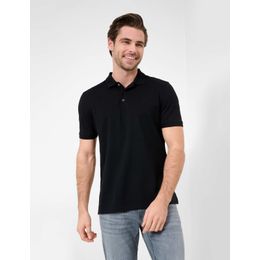Brax Herren Polo Style PETE black, schwarz, Gr. M