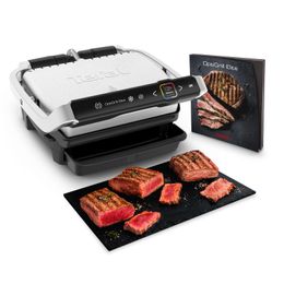 Kontaktgrill Tefal, B:36,3cm H:18cm T:34,1cm, schwarz, Kontaktgrill_Standgrill_Tischgrill_Teppanyakigrill, "GC750D OptiGrill Elite", 12 Programme,