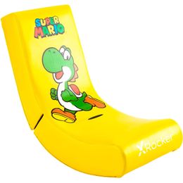 X ROCKER Gaming-Stuhl "Nintendo Super Mario Floor - Yoshi (Joy Edition)", B/H/T: 40cm x 65,5cm x 85,5cm, Kunstleder Lederoptik, gelb, St&uuml;hle, Joy