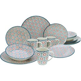 Creatable Kombiservice "Stella", 16 Stk., bunt, Geschirr-Sets, orientalisch mediterraner Stil