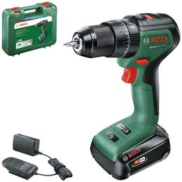Bosch Home and Garden Akku-Schlagbohrschrauber "UniversalImpact 18V-60", B:101mm H:291mm L:386mm, grün, BOSCH HOME & GARDEN, Bohrmaschinen, Inkl. Koffer, mit Akku 18V/2Ah