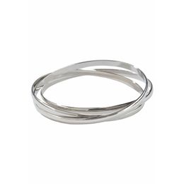 Firetti Damen Armreif "ineinander verschlungen", Metall, grau, Metall, Armb&auml;nder