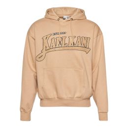 Karl Kani Damen Kapuzensweatshirt "Karl Kani Herren KM234-003-2 KK Trekking OS Pinstripe Hoodie"sand, wei&szlig;, Gr. S, 80% Baumwolle (Bio), 20%