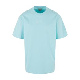 Karl Kani Damen T-Shirt "Karl Kani Karl Kani Small Signature Essential Tee"lightblau, Gr. M, bedruckt, 100% Baumwolle, Shirts