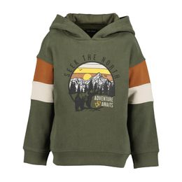Blue Seven Jungen Hoodie "Blue Seven Hoodie"7690, schilf, Gr. 110, 100% Baumwolle, Sweatshirts