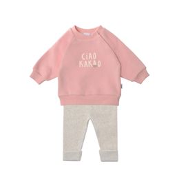 Liliput M&auml;dchen Sweatanzug "Ciao Kakao", rosa, Gr. 62, bedruckt, 80% Baumwolle, 20% Polyester, Sportanz&uuml;ge, bestehend aus Leggings und Sweatshirt