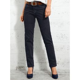Inspirationen Damen 5-Pocket-Jeans, schwarz, Gr. 92, unifarben, 98% Baumwolle, 2% Elasthan, Jeans