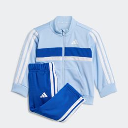 Mädchen Trainingsanzug "I 3S TIB TS", blau, Gr. 86, adidas Sportswear, Obermaterial: 100% Polyester, Sportanzüge