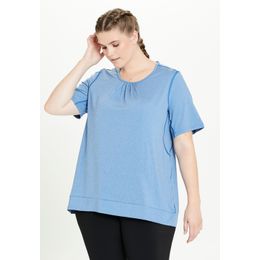 Q BY ENDURANCE Herren Funktionsshirt "BREE MELANGE", blau, Gr. 50, meliert, 92% Polyester, 8% Elasthan, Shirts, mit QUICK DRY-Technologie