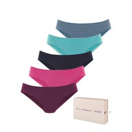 Lascana Damen Jazz-Pants Slips, Gr. 32, bunt, Single Jersey, Obermaterial: 95% Baumwolle, 5% Elasthan, unifarben, Unterhosen, aus Baumwolle, mit