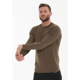 Endurance Langarmshirt "Hubend", gr&uuml;n, Gr. S, unifarben, 47% Polyester, 47% Polyester, 6% Elasthan, Shirts, mit recyceltem Polyester
