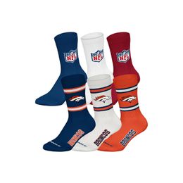 NFL Herren Kurzsocken "Socken NFL 6Pack Crew Socks 6er Pack", Gr. 39, bunt, Obermaterial: 58% Baumwolle CO. 39% Polyester PES. 3% Elasthan EL., Socken