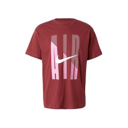 Nike Sportswear T-Shirt 'Air' Herren Gr&ouml;&szlig;e XXL rosa / bordeaux / wei&szlig;