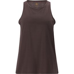ENDURANCE ATHLECIA ATHLECIA Damen Tanktop "MOTA"dunkelbraun, Gr. 44, unifarben, 88% Polyester, 12% Elasthan, Tops, mit QUICK DRY-Technologie