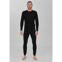 WHISTLER Herren Funktionsshirt "Funktionsw&auml;sche-Set Oppdal", schwarz, Gr. M, unifarben, 100% Polyester, Shirts, mit Langarmshirt und Tight