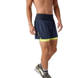 Brooks High Point 5" 2-in-1 Short 2.0 Bekleidung Herren blau