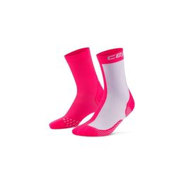 CEP Core Run Edt. Half&Half Mid Cut Socks Bekleidung Herren pink