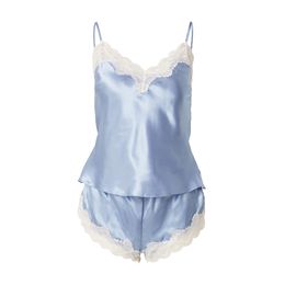 Boux Avenue Shorty 'AMELIA' Damen Gr&ouml;&szlig;e L hellblau / wei&szlig; Winterkleid