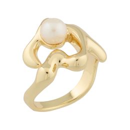 & other stories & Other Stories Ring Damen Gr&ouml;&szlig;e 52 gold / perlwei&szlig;