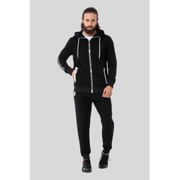 Cipo & Baxx CIPO & BAXX Herren Trainingsanzug "HOMEWEAR", schwarz, Gr. XXL, bedruckt, 80% Baumwolle, 15% Polyester, 5% Elasthan, Sportanz&uuml;ge, mit