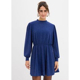 bonprix Glitzerkleid aus fester Interlock-Qualit&auml;t, blau