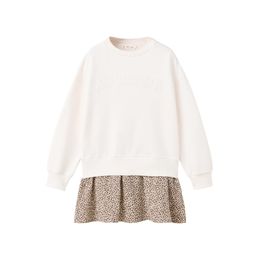 Mango Kids Kleid 'AWESOME' M&auml;dchen Gr&ouml;&szlig;e 116 braun / cappuccino / schwarz / offwhite
