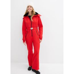 bonprix wasserabweisender warmgef&uuml;tterter Softshell-Skianzug, rot, Gr.40, wasserabweisender, warmgef&uuml;tterter Softshell-Skianzug