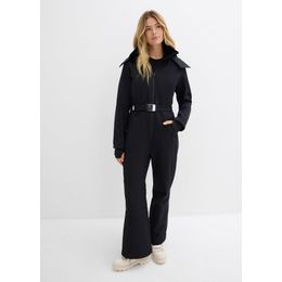 bonprix wasserabweisender warmgef&uuml;tterter Softshell-Skianzug, schwarz, Gr.52, wasserabweisender, warmgef&uuml;tterter Softshell-Skianzug