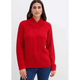 bonprix Pullover, rot
